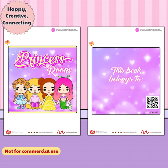 Education Activity Book | Toca Boca Princess Mini Book, Paper Doll Boo ...